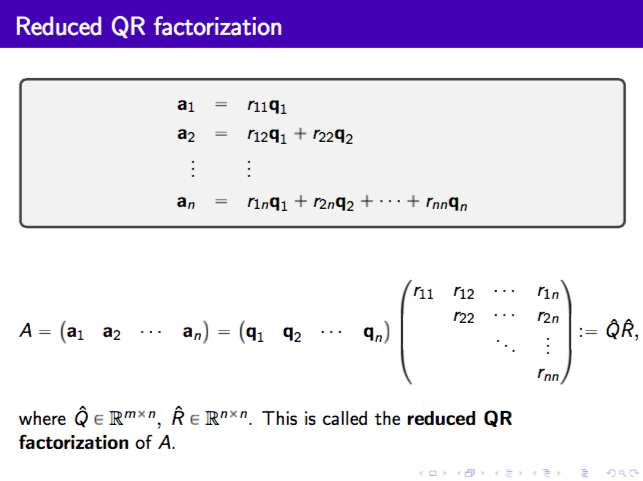 Solved 3. [20 marks] Using reduced QR factorization, find | Chegg.com