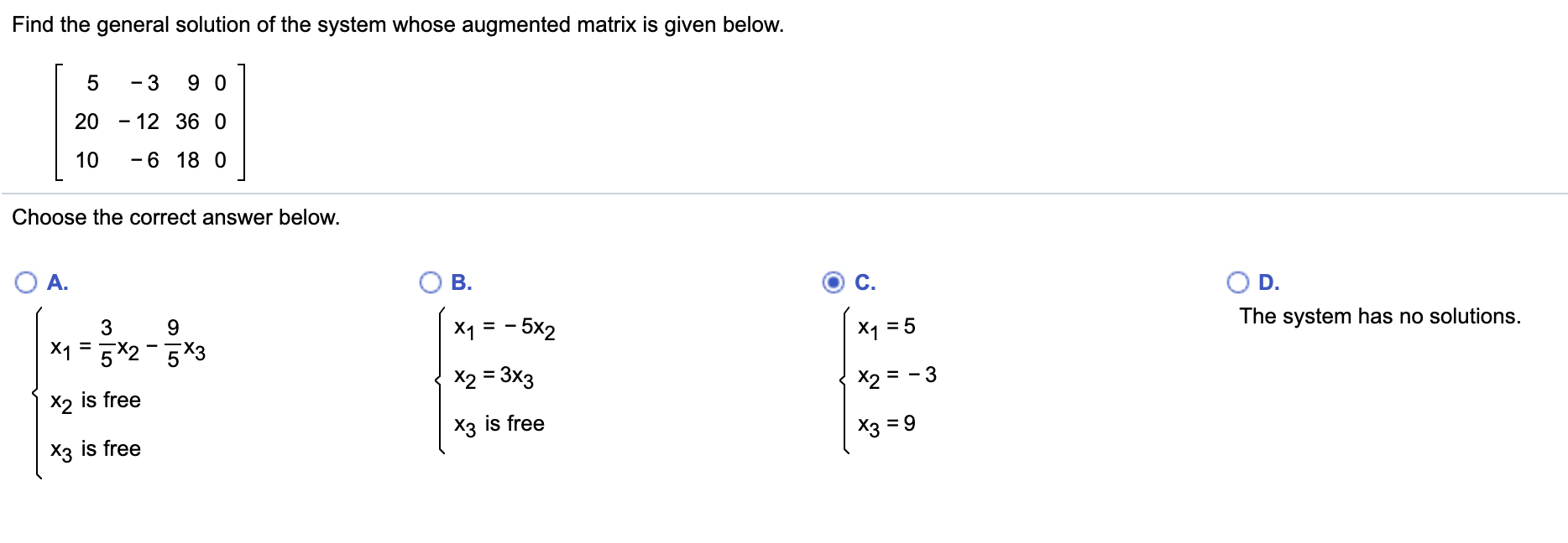 Solved Find the general solution of the system whose | Chegg.com