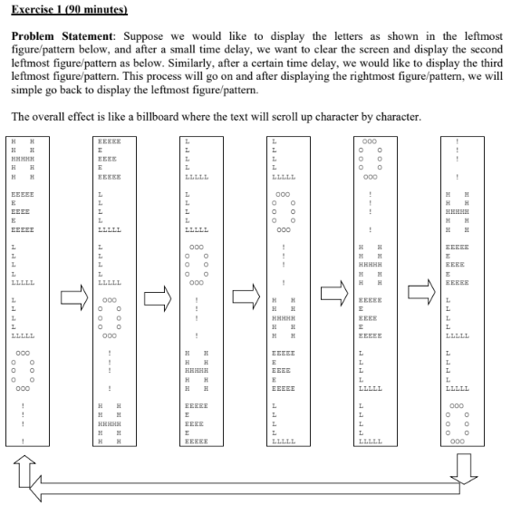 Solved 1.1 Write 5 separate functions to display each of the | Chegg.com