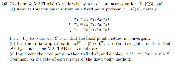 Solved (x1+x2+2x3=225 (By hand \& MATLAB) Consider the | Chegg.com