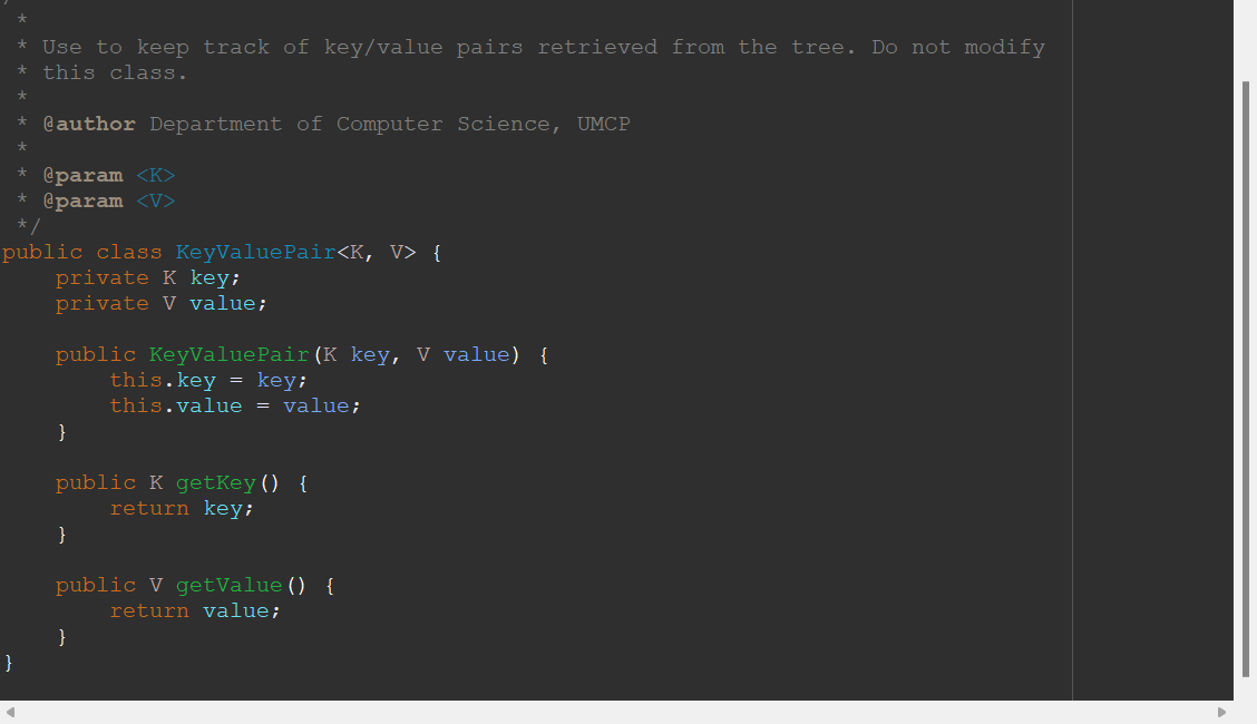 Solved public KeyvaluePair K,V find(K key) Returns a | Chegg.com