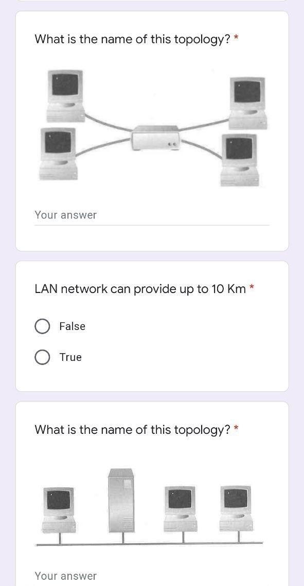 Solved What is the name of this topology?* Your answer LAN | Chegg.com