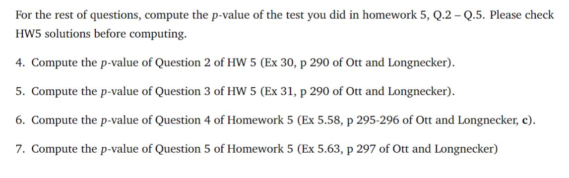 Solved Question - please show how to compute p-value by hand | Chegg.com
