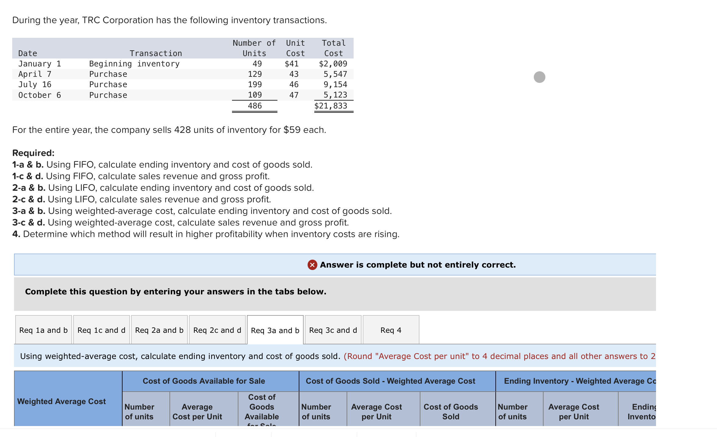 Solved During the year, TRC Corporation has the following | Chegg.com