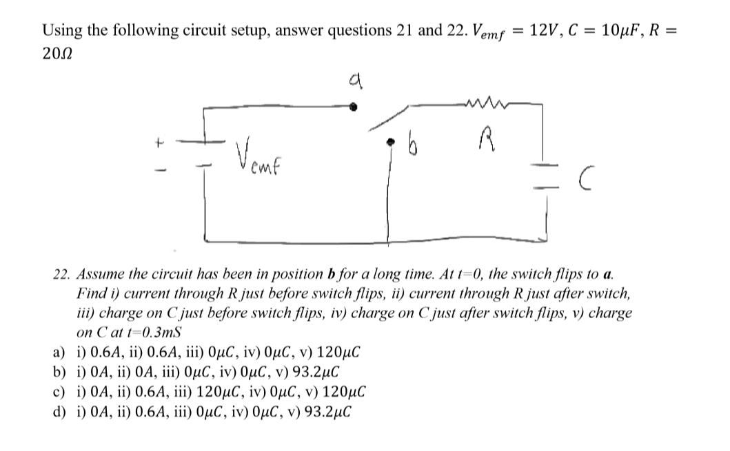 Solved Using the following circuit setup, answer questions | Chegg.com