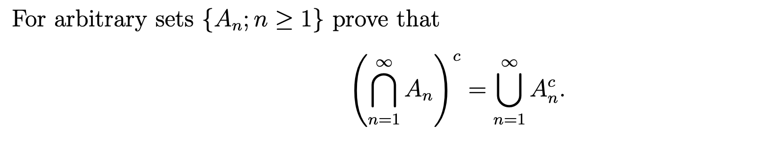 Solved For arbitrary sets {An; n > 1} prove that (a.) = UK | Chegg.com