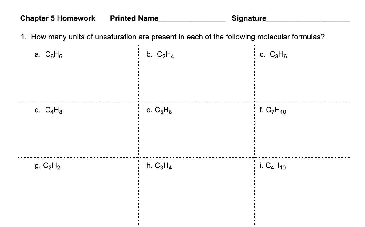 Solved Chapter 5 Homework Printed Name Signature 1. How many | Chegg.com