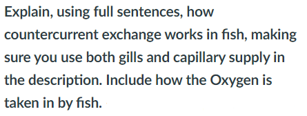 Solved Explain, using full sentences, how countercurrent | Chegg.com