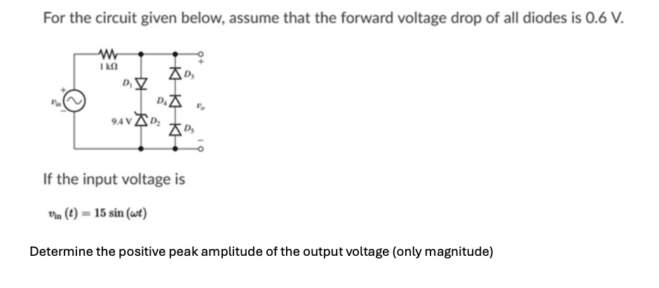 For the circuit given below, assume that the forward | Chegg.com