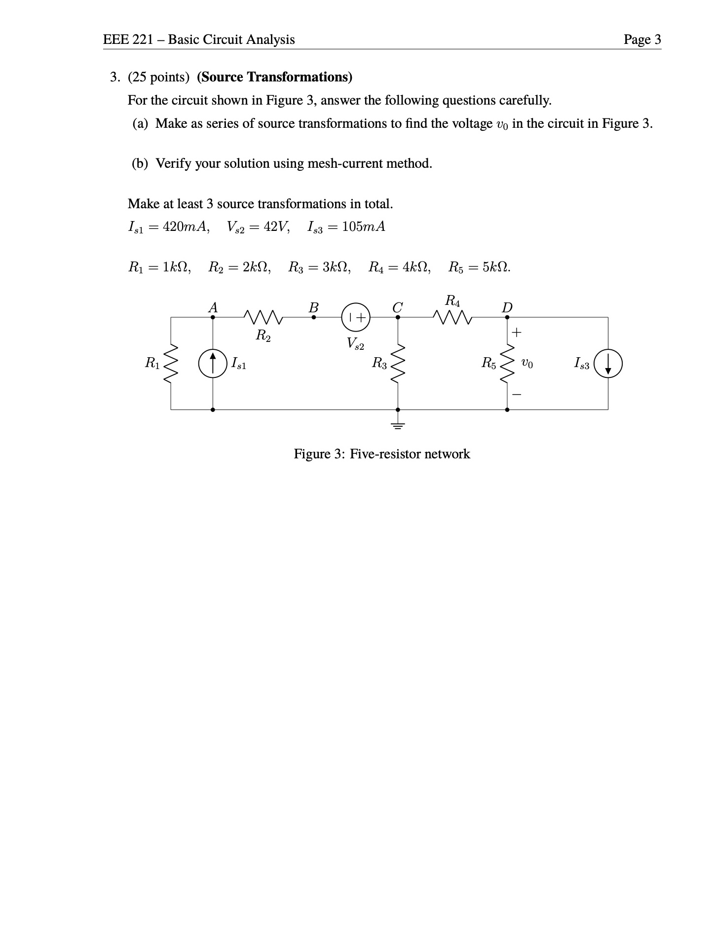Solved EEE 221 - ﻿Basic Circuit AnalysisPage 33. ( 25 | Chegg.com