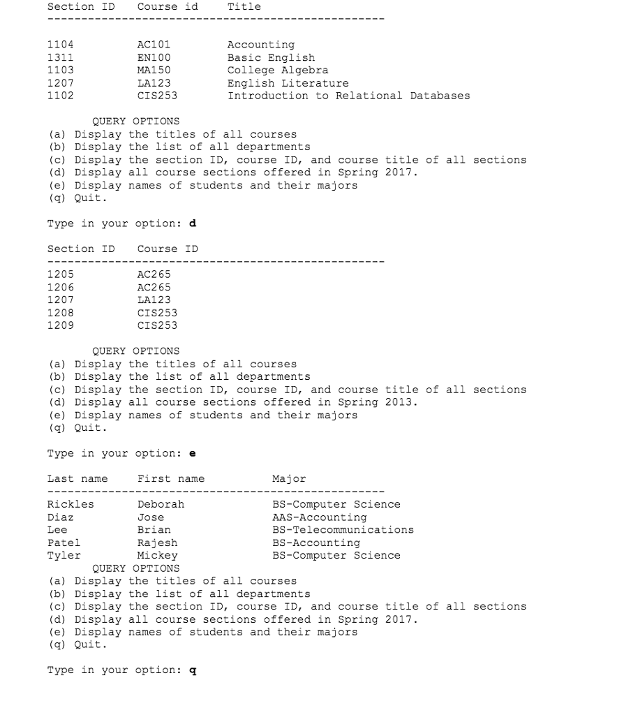 Schema Department (dept id, dept name, budget) Course | Chegg.com