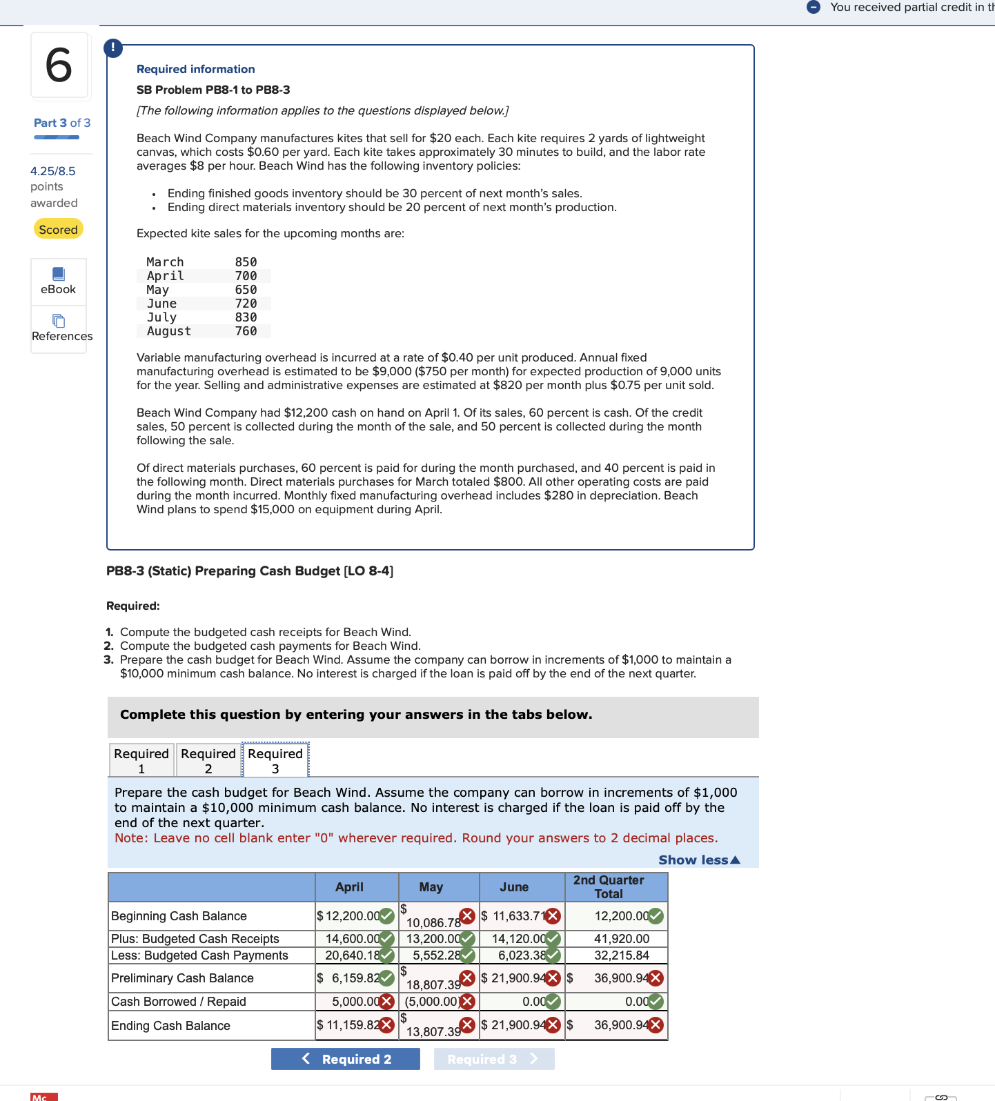 Solved Required information SB Problem PB8-1 to PB8-3 [The | Chegg.com