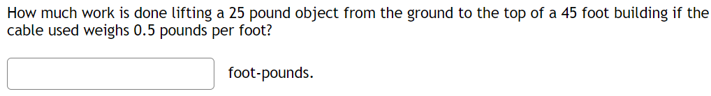 Solved How much work is done lifting a 25 pound object from | Chegg.com