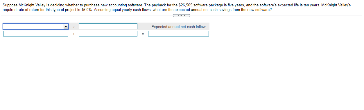 Solved Suppose McKnight Valley is deciding whether to | Chegg.com Solved Suppose McKnight Valley is deciding whether to | Chegg.com