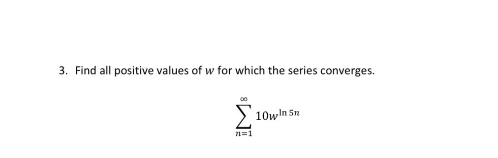 Solved 2. Determine whether the series 2n=1 7n2+3) 3) is | Chegg.com