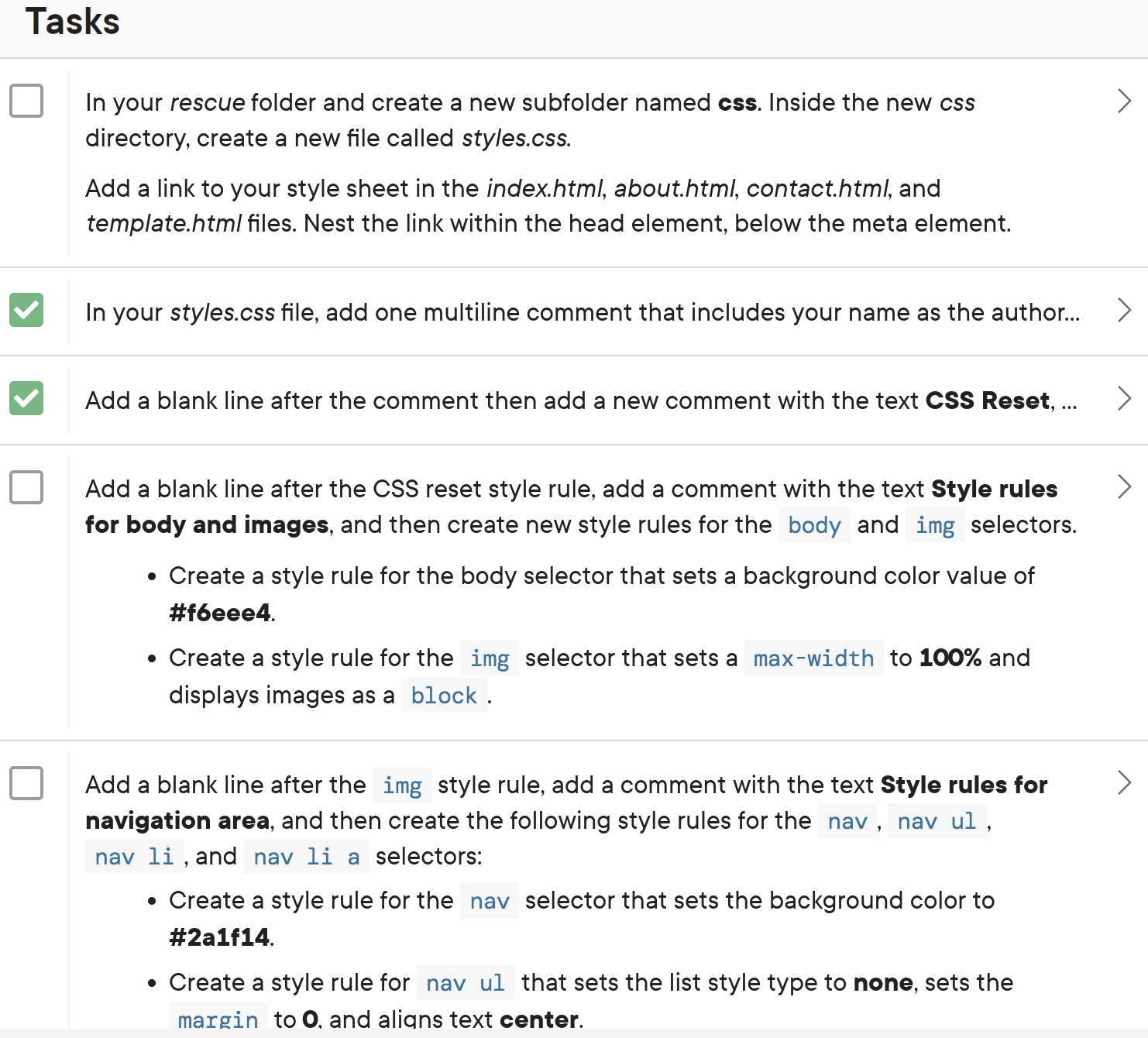 Solved C4 In the Lab 2: Creating a Style Sheet for a | Chegg.com