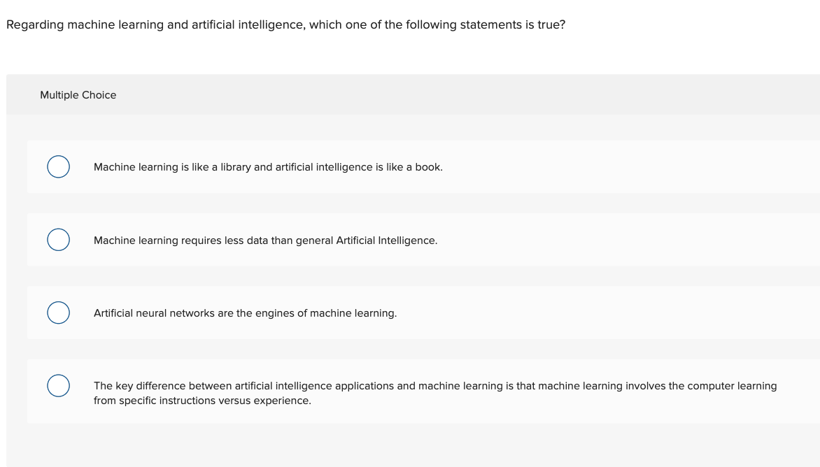 Solved Regarding machine learning and artificial | Chegg.com