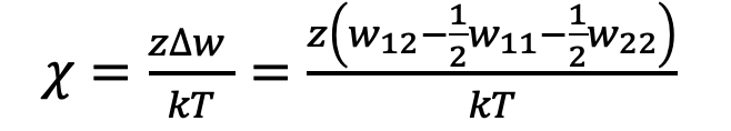 Solved In the regular solution theory, 𝜒 is defined | Chegg.com