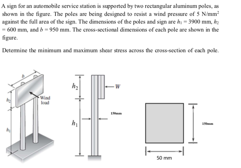 A sign for an automobile service station is supported | Chegg.com