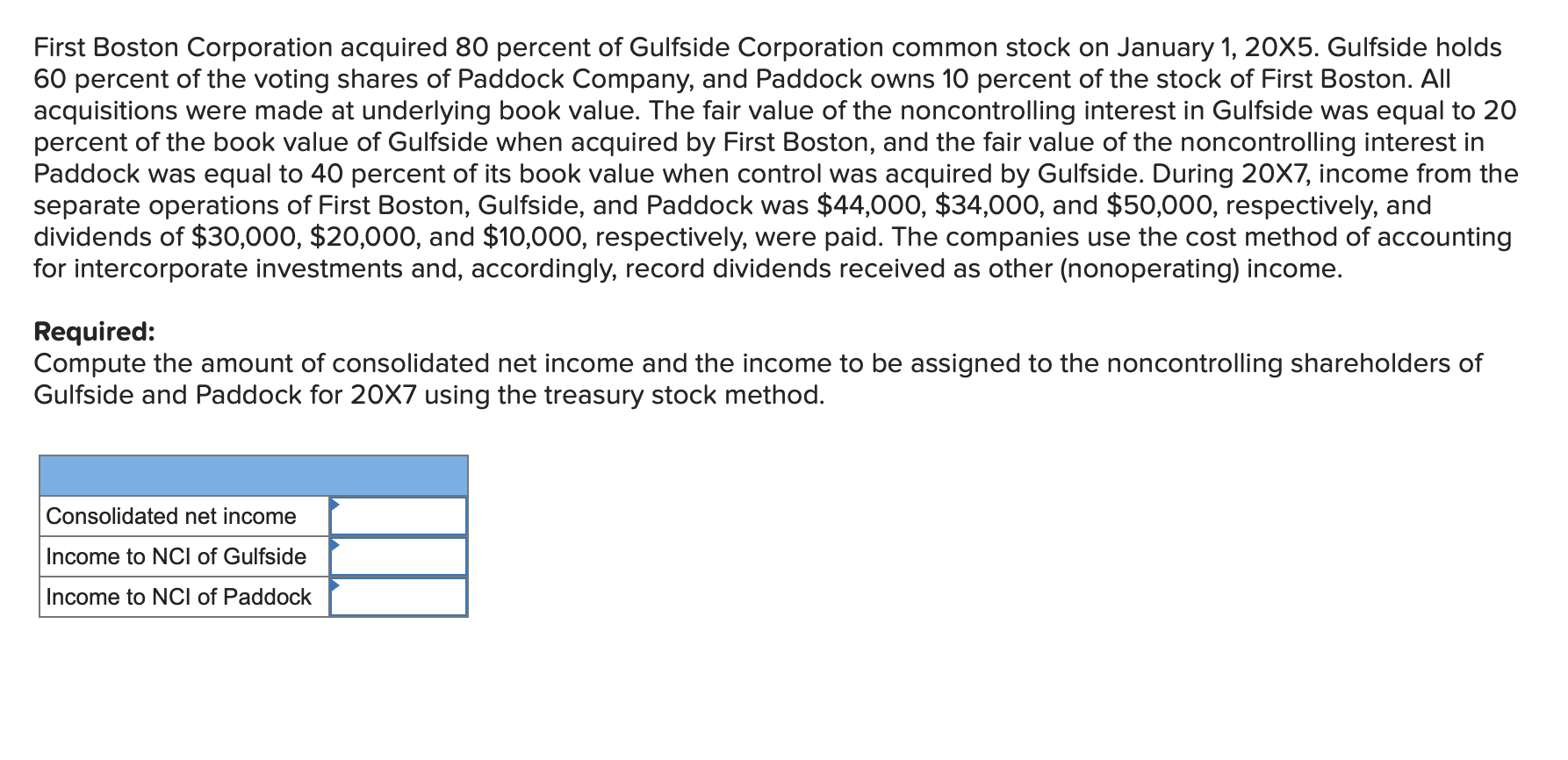 First Boston Corporation acquired 80 percent of | Chegg.com