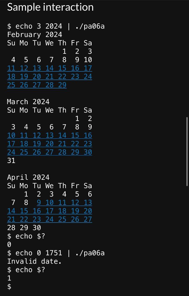 Solved Write a modular C++ program that reads in a month and | Chegg.com