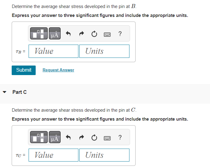 Solved The beam is supported by a pin at B and a short link | Chegg.com
