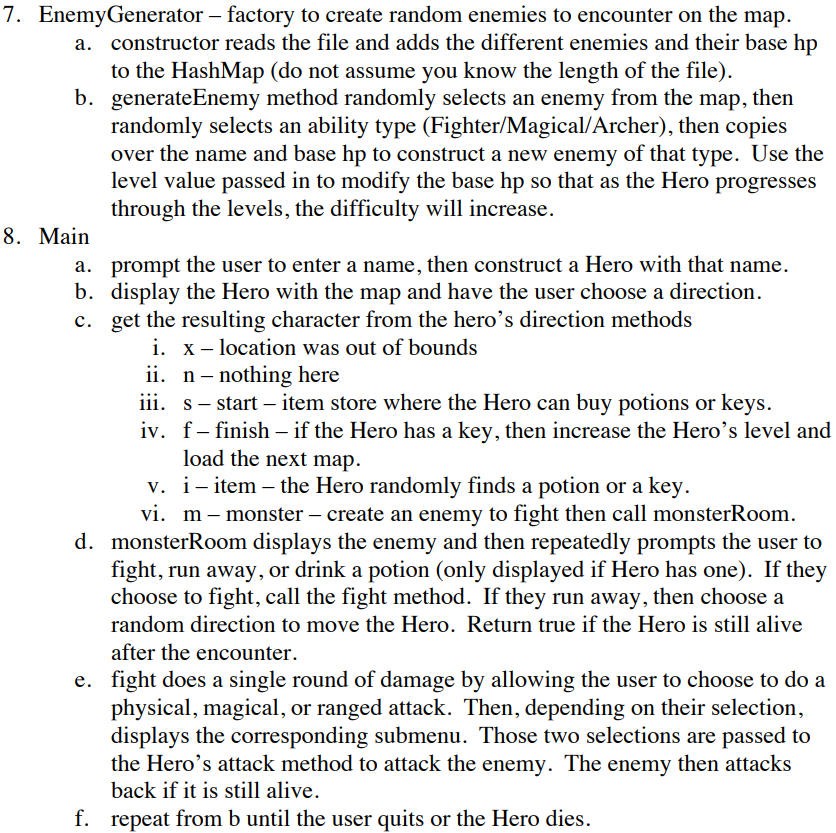 Solved (JAVA) Dungeons & Monsters Create a program that | Chegg.com