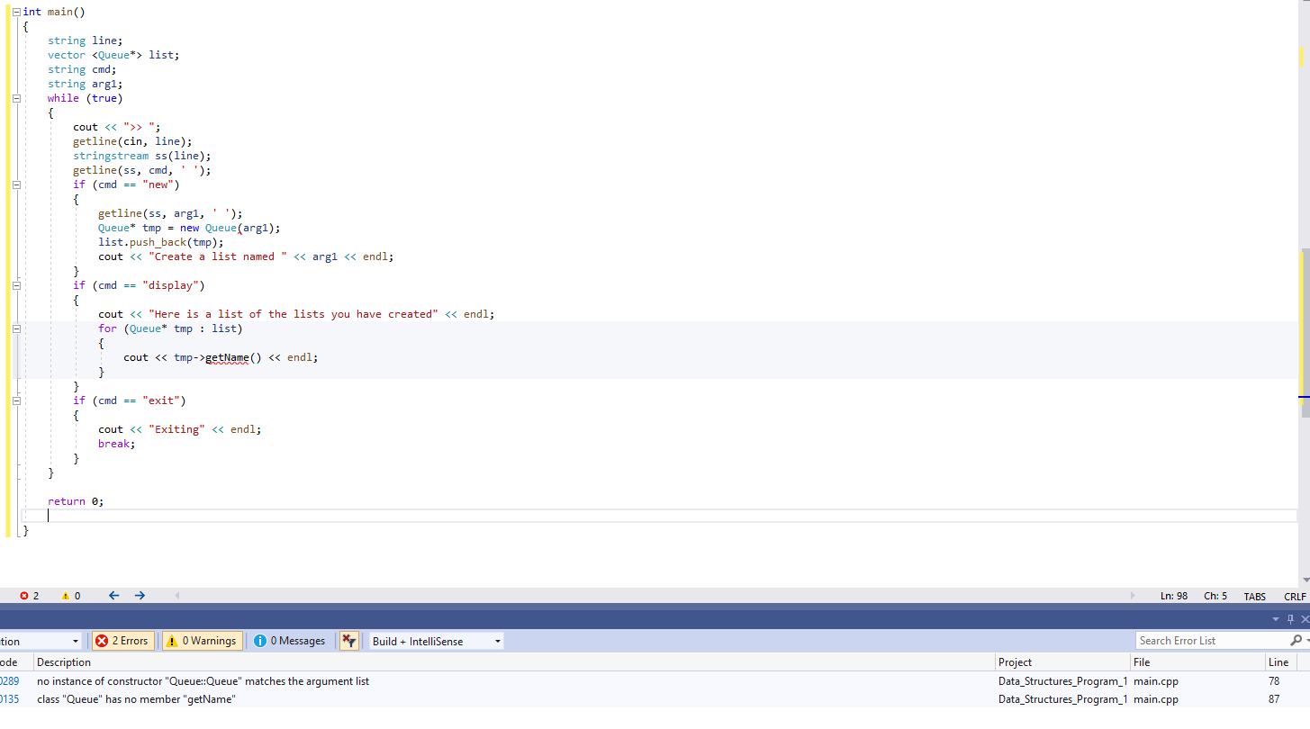 Solved #include using namespace std; Elclass Queue { | Chegg.com
