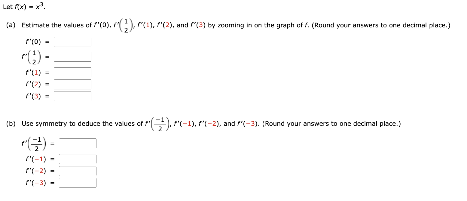 Solved Let F X X3 A ﻿estimate The Values Of