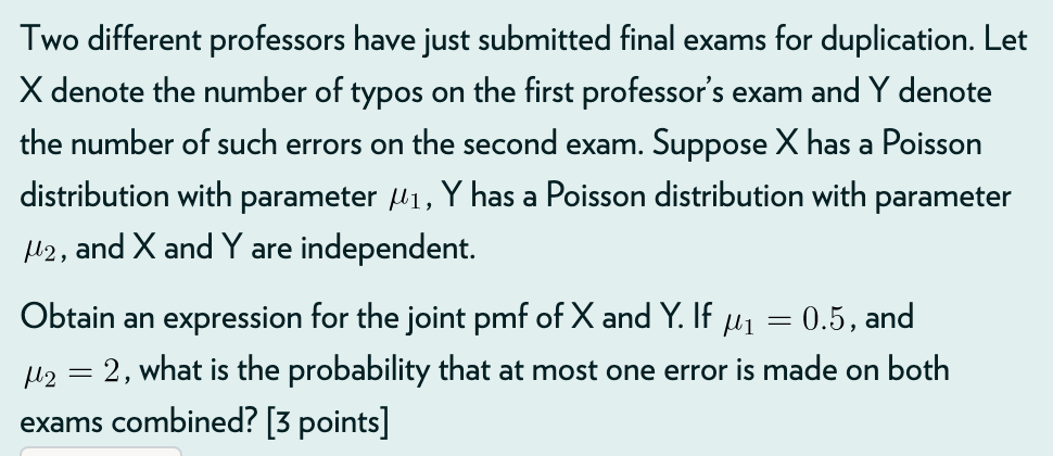 Solved Two different professors have just submitted final | Chegg.com