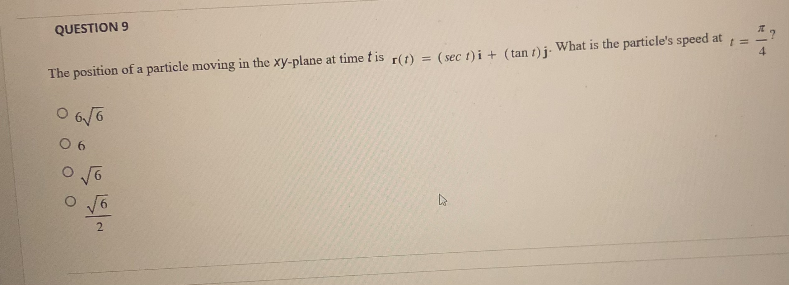 [solved] The Position Of A Particle Moving In The Xy Plan