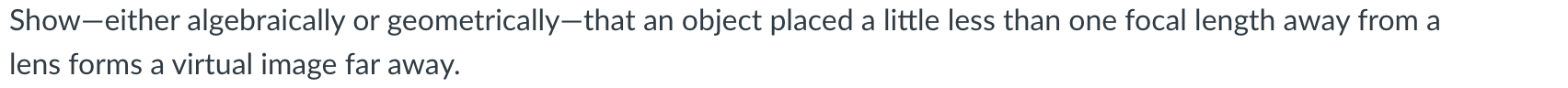 Solved Show-either algebraically or geometrically-that an | Chegg.com