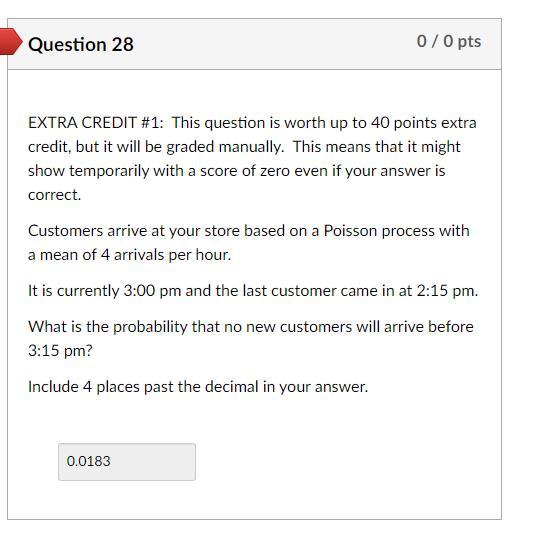 Solved EXTRA CREDIT #1: This question is worth up to 40 | Chegg.com
