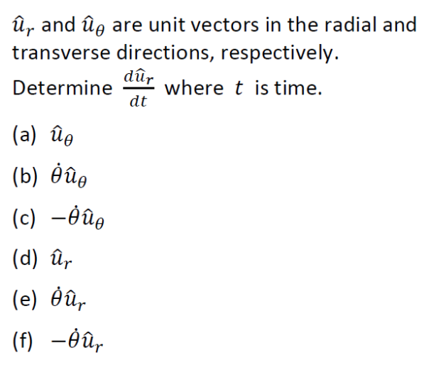 Solved ûr and ûg are unit vectors in the radial and | Chegg.com