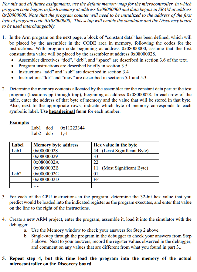For this and all future assignments, use the default | Chegg.com