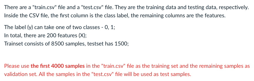 Solved Please implement the training algorithm of the | Chegg.com