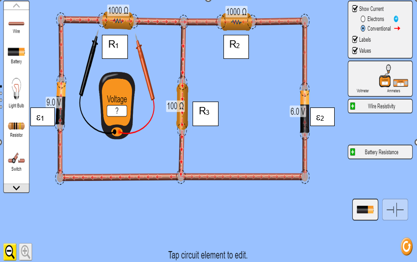 Solved Tap circuit element to edit.10) Record the values ( | Chegg.com
