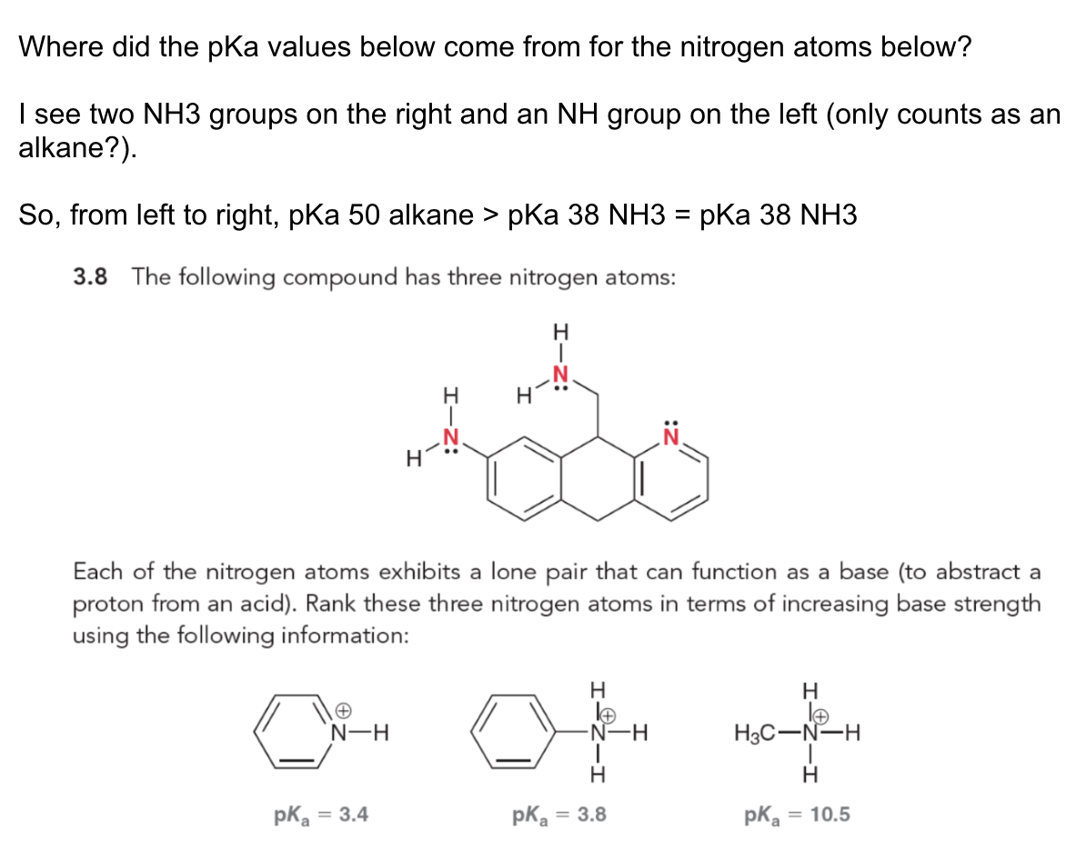 Solved Where did the pKa values below come from for the | Chegg.com