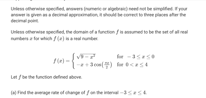 Solved Unless otherwise specified, answers (numeric or | Chegg.com