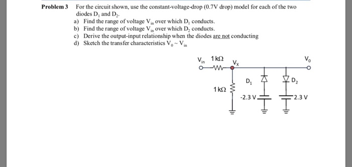 Solved Problem 3 For the circuit shown, use the | Chegg.com