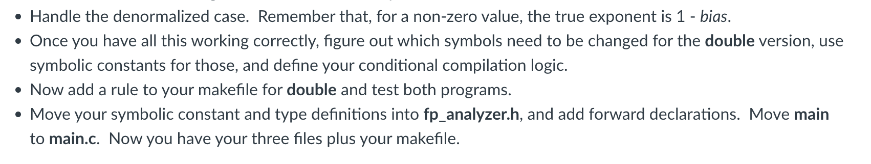 Solved In this assignment, you will create a floating-point | Chegg.com