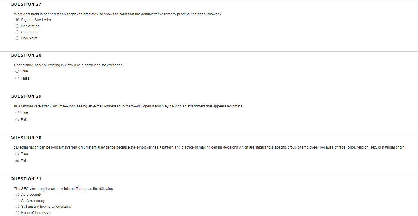 Solved What document is needed for an aggrieved employee to | Chegg.com