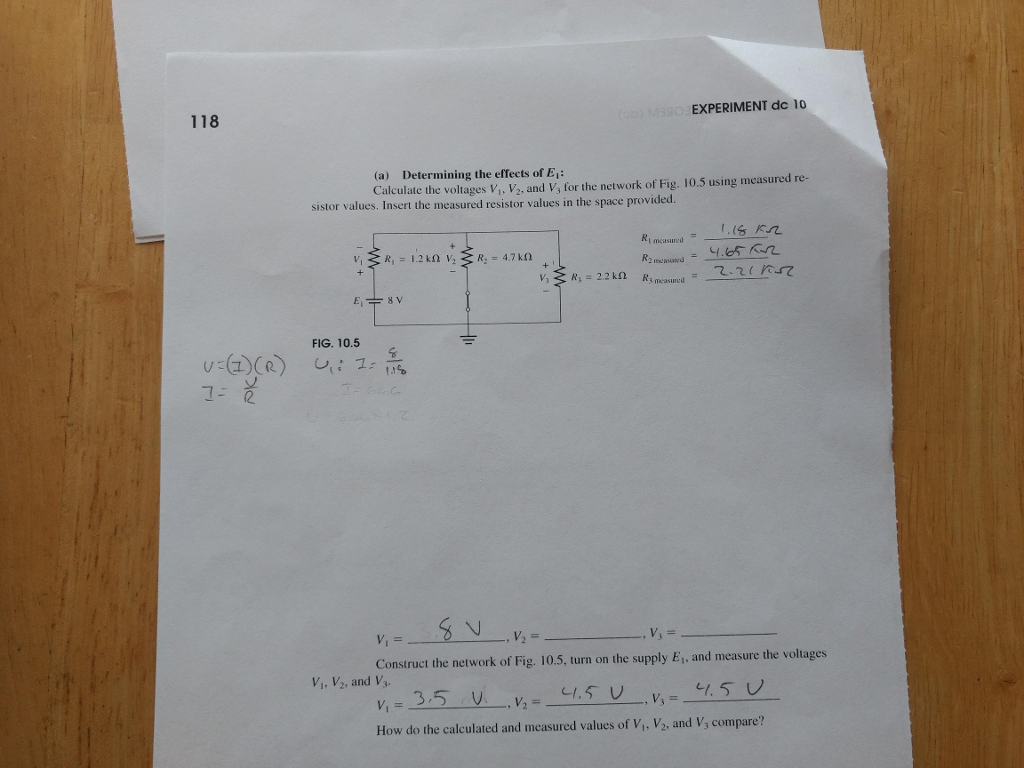 Solved Need help calculating V1, V2, and V3. I think the | Chegg.com