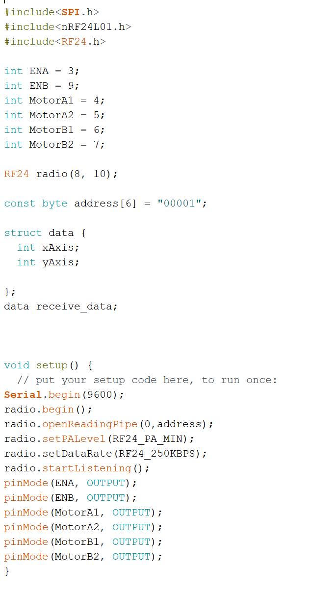 Solved THIS IS THE CODE FOR THE VOICE RECOGNITION ROBOT(1st | Chegg.com