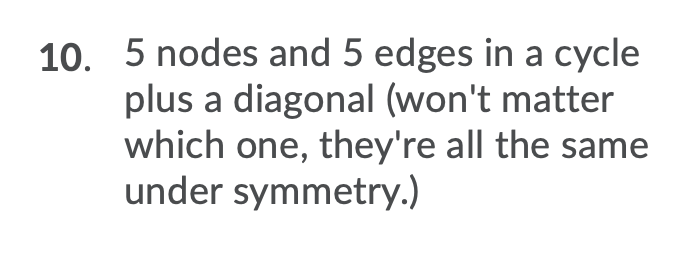 Solved For each of the following chromatic numbers, match it | Chegg.com