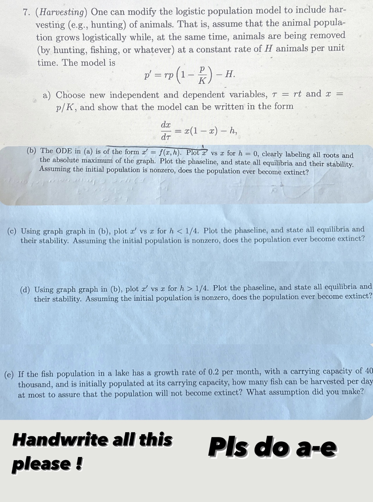 Please Handwrite all this | Chegg.com