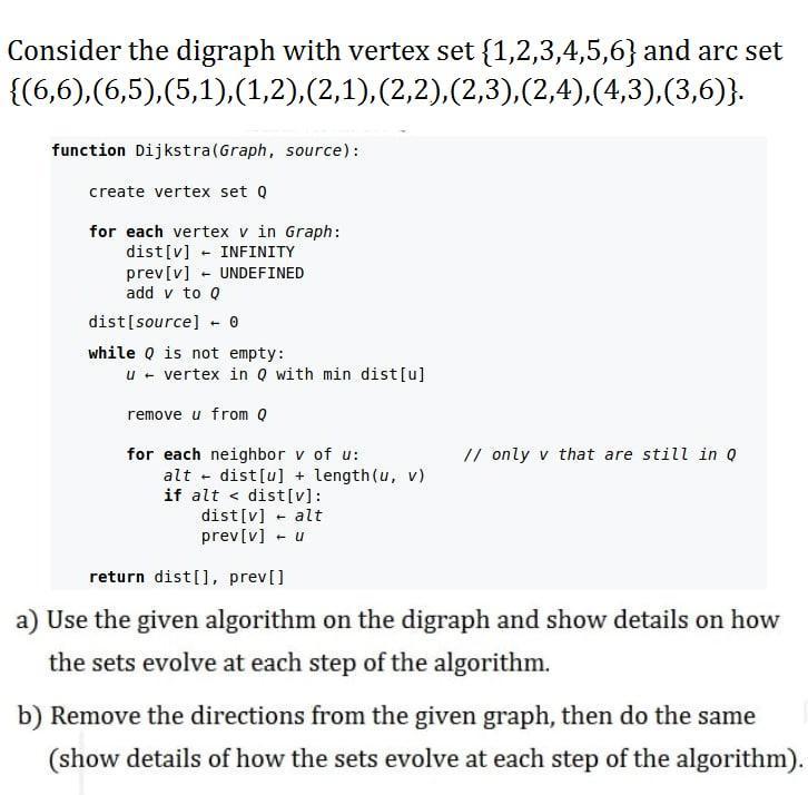 Solved Consider The Digraph With Vertex Set 123456 