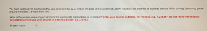 Solved You have Just Received Notification That You Have Won Chegg solved-you-have-just-received-notification-that-you-have-won-chegg