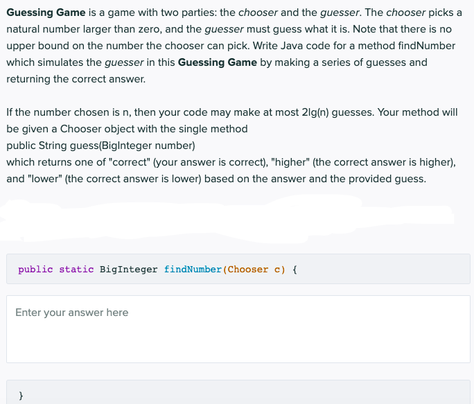 Solved Implement findNumber only based on the given | Chegg.com