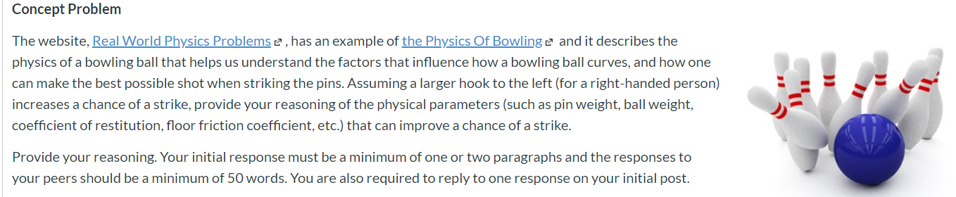 Solved Concept Problem The website, Real World Physics | Chegg.com